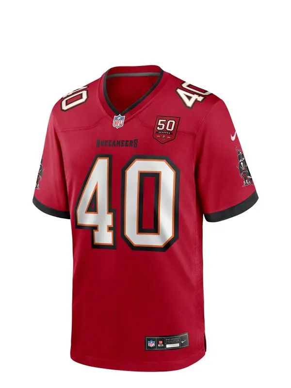 Nike Mike Alstott Tampa Bay Buccaneers 50th Anniversary Nfl Game Jersey - Red