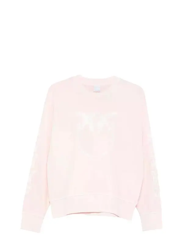 Pinko Embroidered Cotton Sweatshirt - Pink