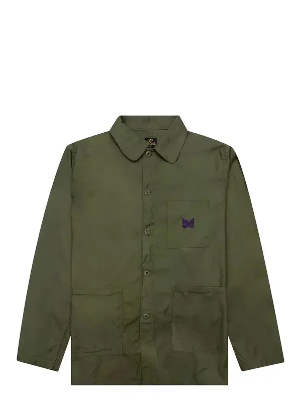 Needles Butterfly Embroidered Coverall Jacket - Green