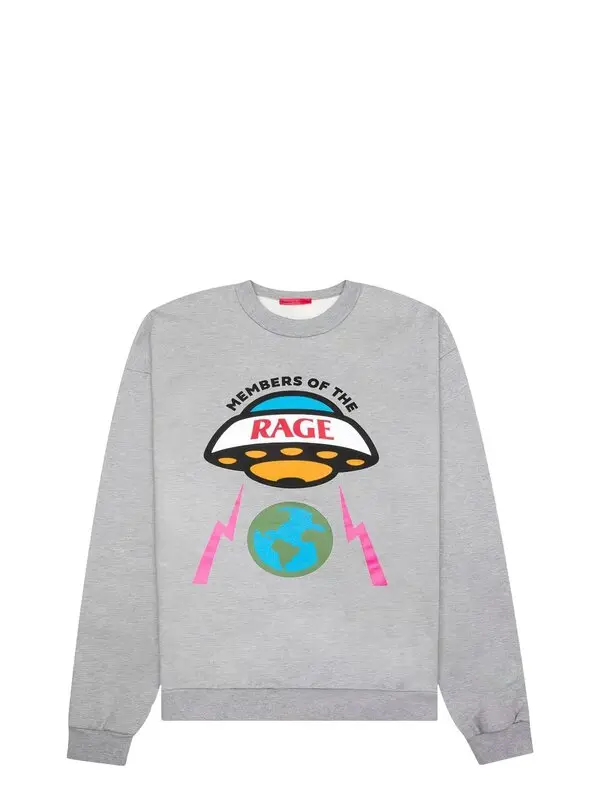 MEMBERS OF THE RAGE Crew-neck Logo Sweatshirt - Grey