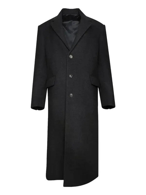 Wardrobe.NYC Single-breasted Wool Coat - Grey