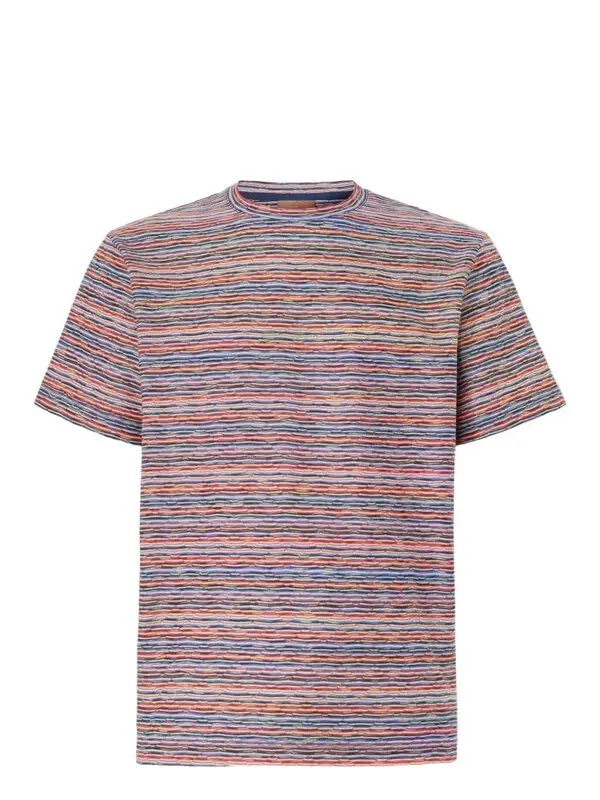 Missoni Zig-zag Pattern Crew-neck T-shirt - Red