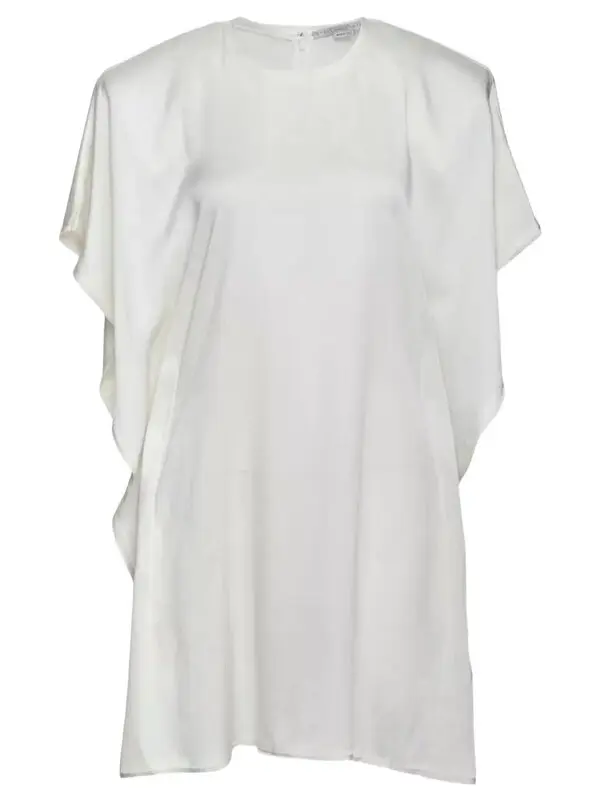 Stella McCartney Draped Ruffled Dress - White