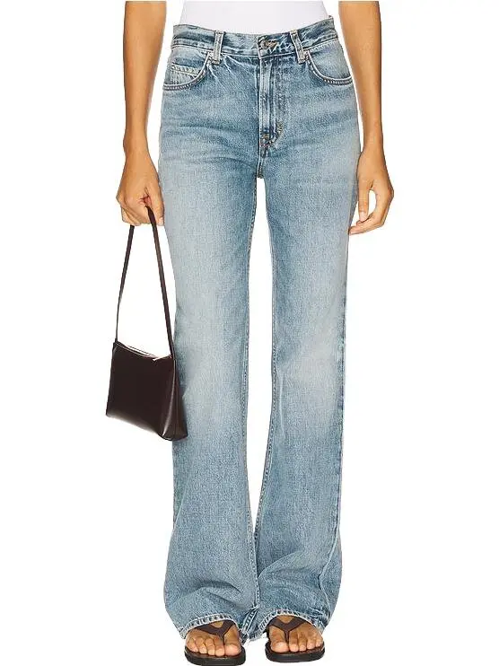 GRLFRND Danie Mid Rise Chill Boot Jeans - Blue