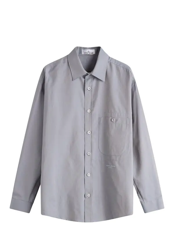 Stone Island Marina Oxford Overshirt - Blue