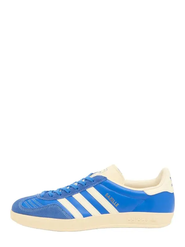 Adidas Gazelle Indoor Sneakers - Blue/cream White/gold