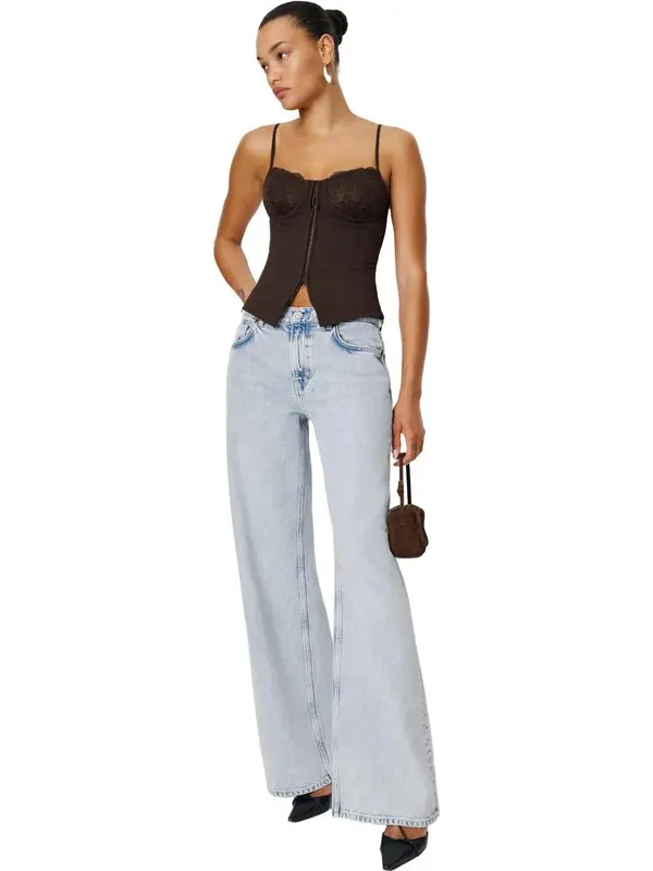 REFORMATION Italiana Top - Brown