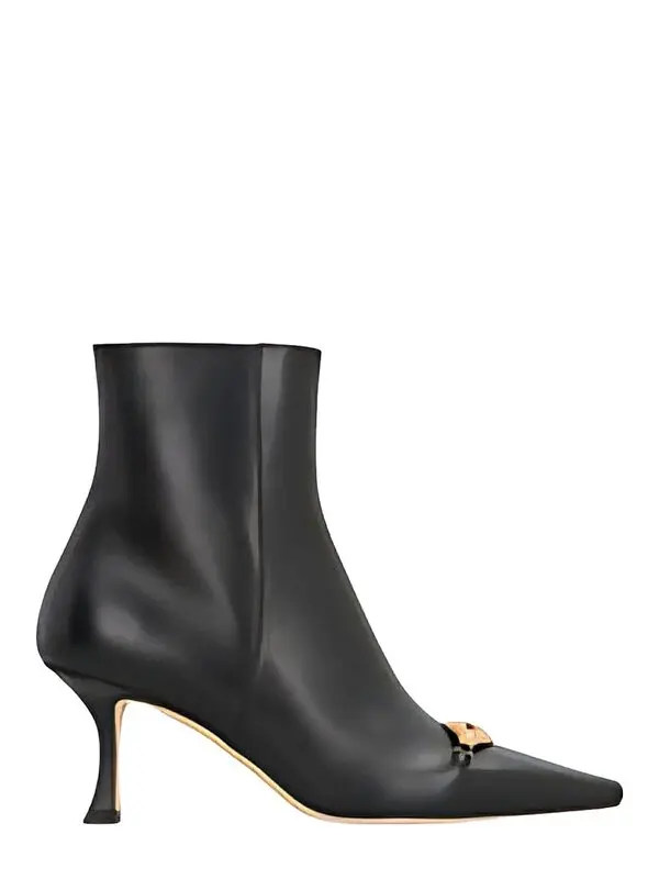 JIMMY CHOO Ryker 70 Leather Ankle Boots - Black