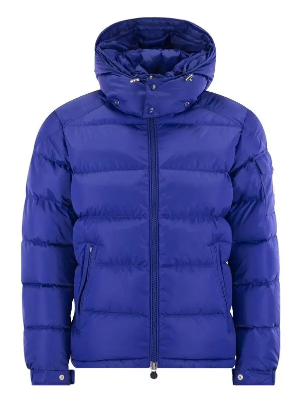 Moncler Maya Short Down Jacket With Hood - Bluette