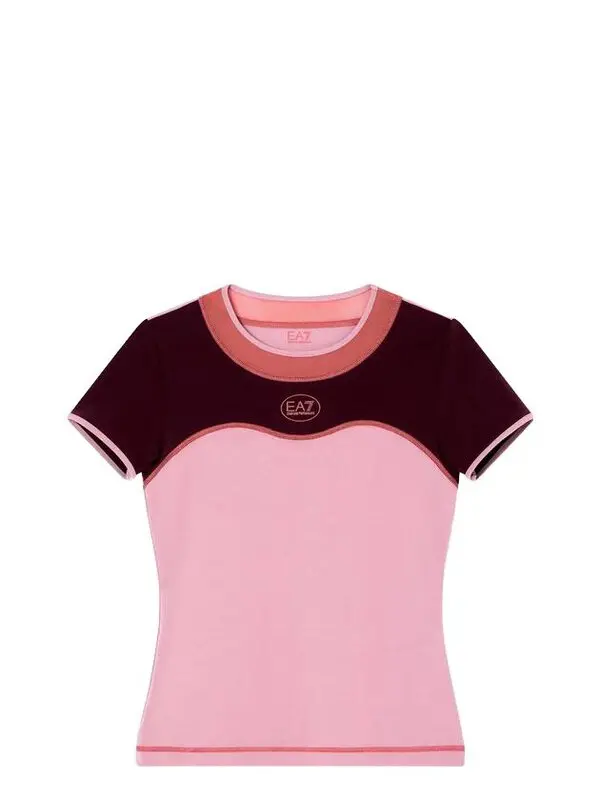 EA7 Tennis Pro Crew-neck T-shirt - Pink