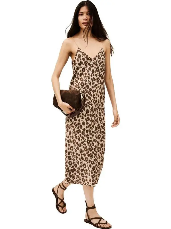 Ba&sh Biara Midi Dress - Brown / Neutral