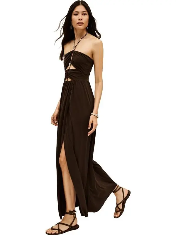 Ba&sh Jea Maxi Dress - Brown