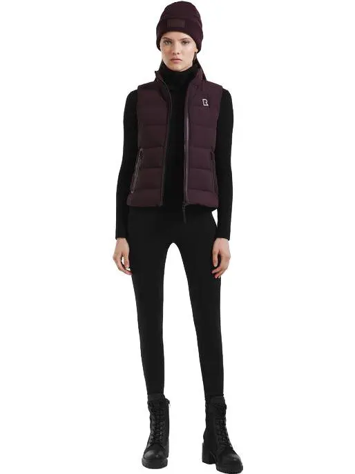 Rudsak Fitted Down Puffer Vest - Burgundy