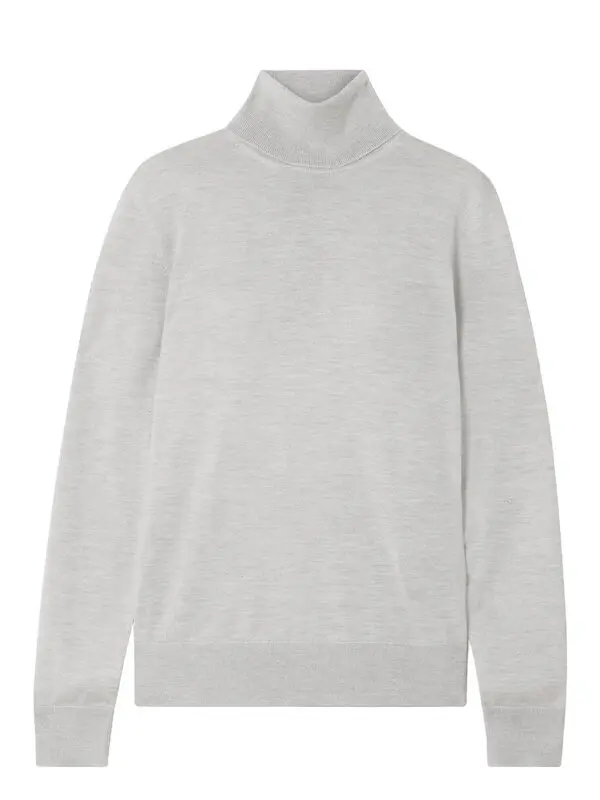Ralph Lauren Cashmere Turtleneck Sweater - Gray