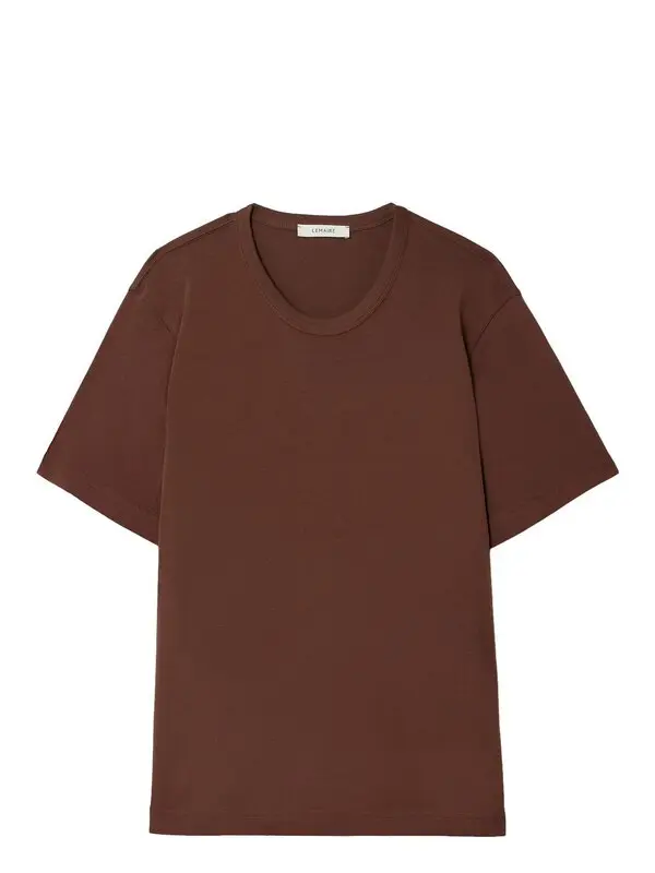LEMAIRE Cotton-jersey T-shirt - Brown