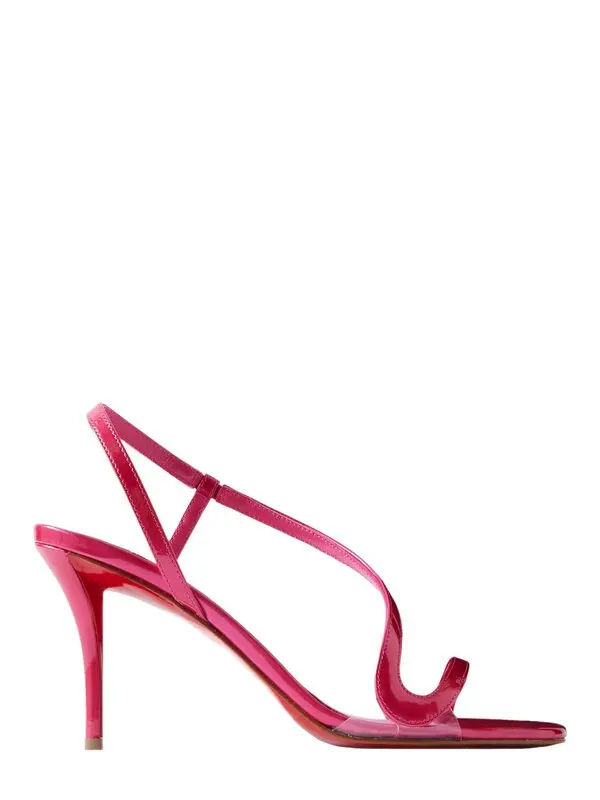 CHRISTIAN LOUBOUTIN Rosa Z 80 Patent-leather Sandals - Pink