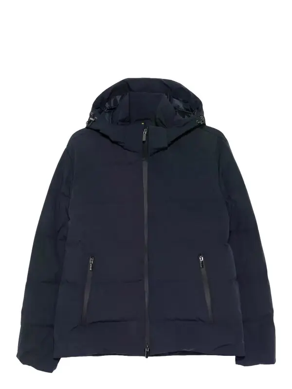 Paul & Shark Hooded Quilted Jacket - Blue