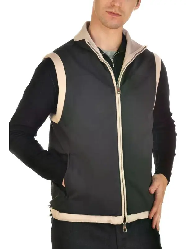 KIRED Gange Reversible Cashmere Vest - Neutrals
