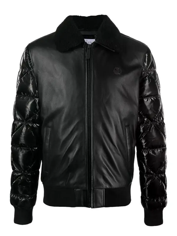 Philipp Plein Padded Flight Jacket - Black