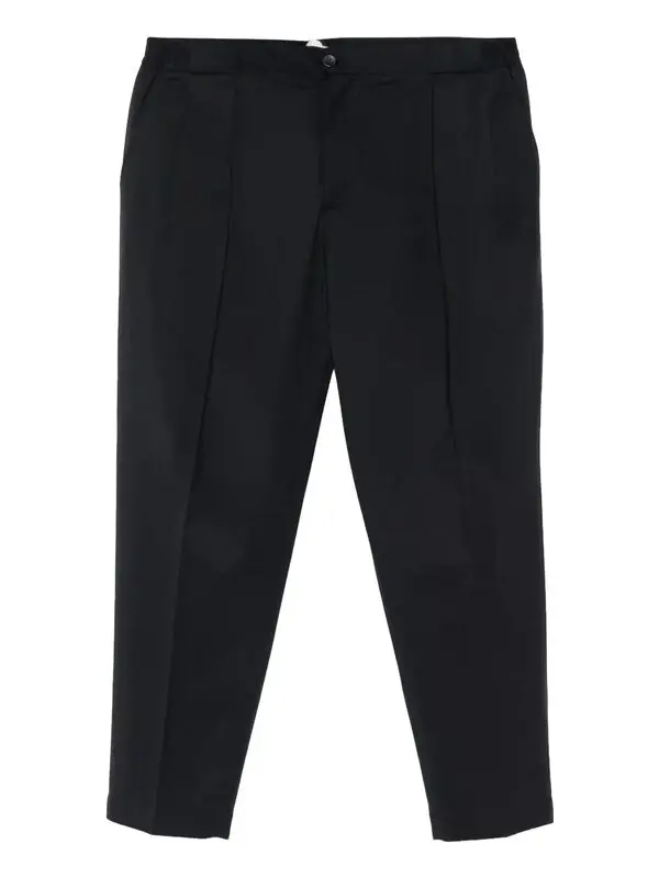 BRIGLIA 1949 Pleated Front Straight Leg Trousers - Blue