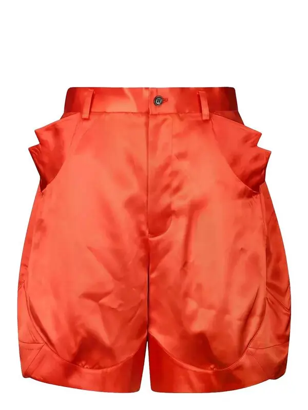Noir Kei Ninomiya Satin Shorts - Red