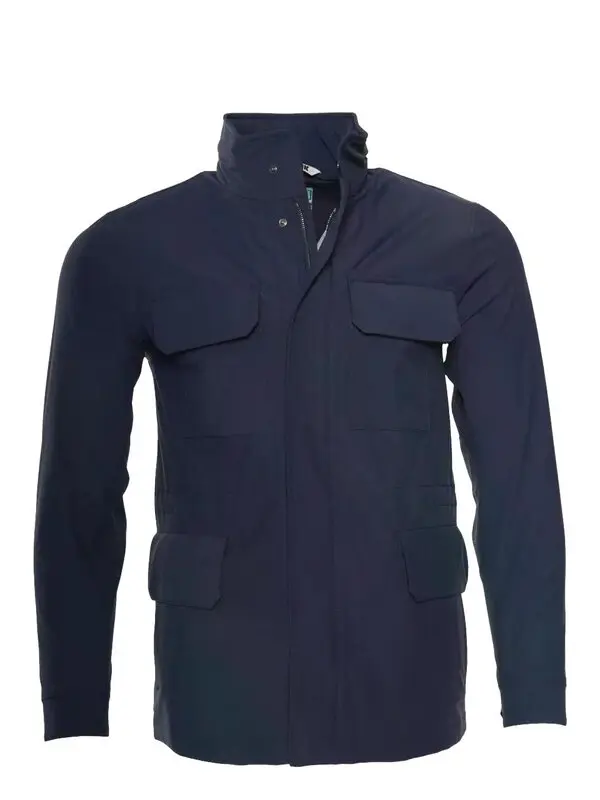 Kiton Yari Flap-pockets Jacket - Blue