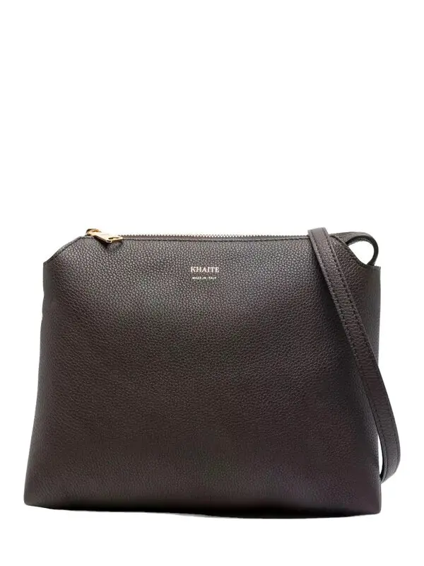 Khaite Lina Zip-top Leather Shoulder Bag - Brown