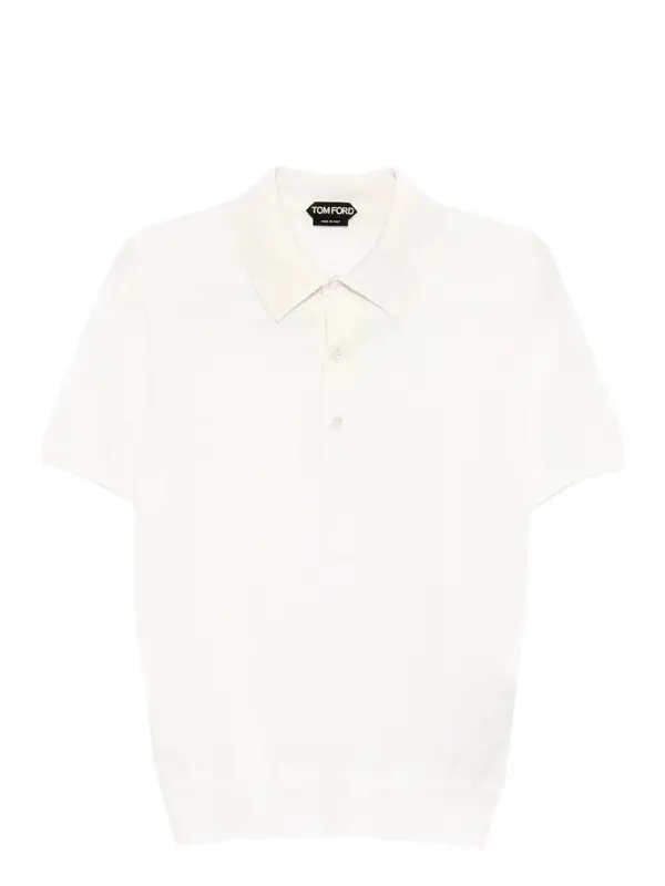 TOM FORD Short-sleeve Polo Shirt - Neutrals