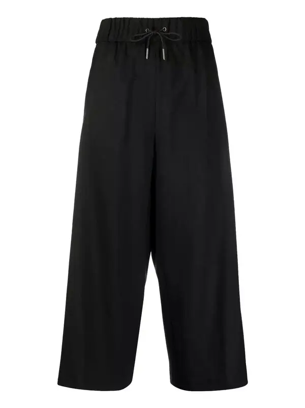 Fabiana Filippi Cropped Flared Trousers - Black