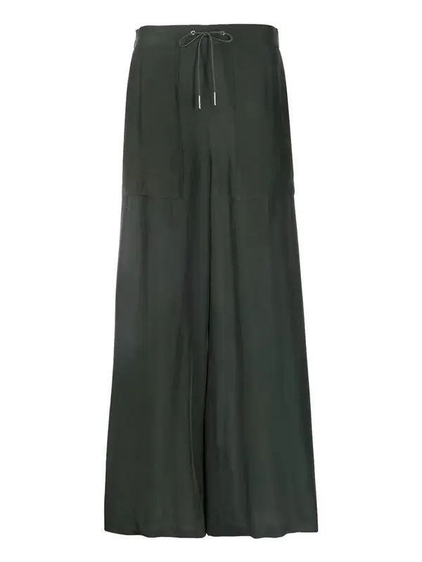 Fabiana Filippi Drawstring Straight Trousers - Green
