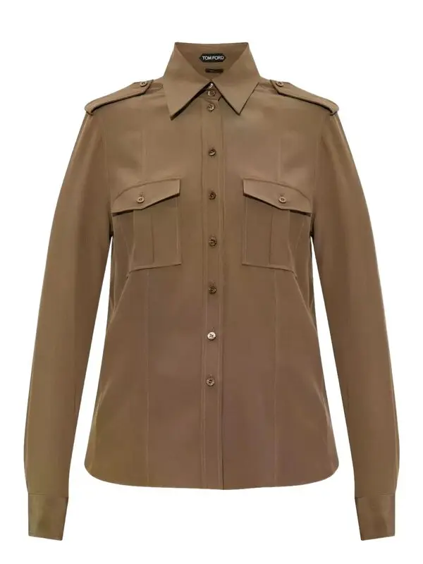 TOM FORD Silk Shirt - Green