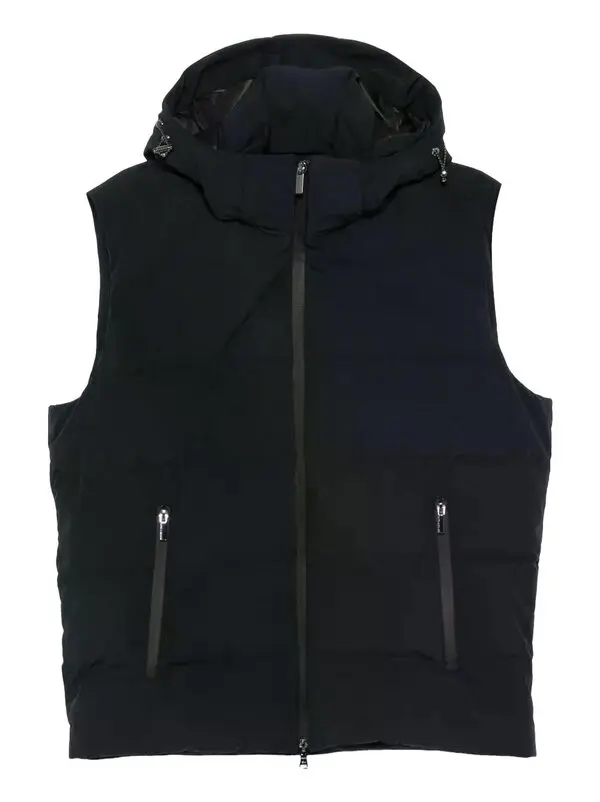 Paul & Shark Hooded Quilted Vest - Blue