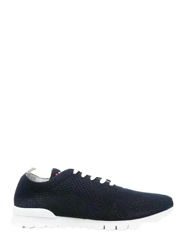 Kiton Lace-up Low-top Sneakers - Blue