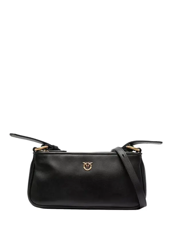 Pinko Leather Shoulder Bag - Black
