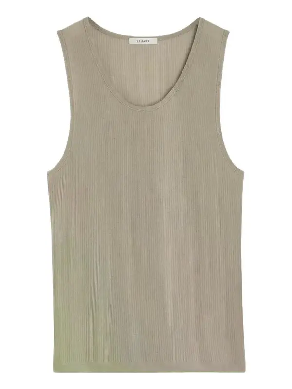 LEMAIRE Ribbed Crewneck Tank Top - Neutrals