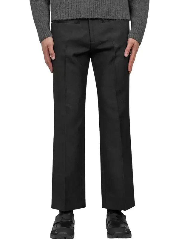 COURREGES Pressed-crease Trousers - Black