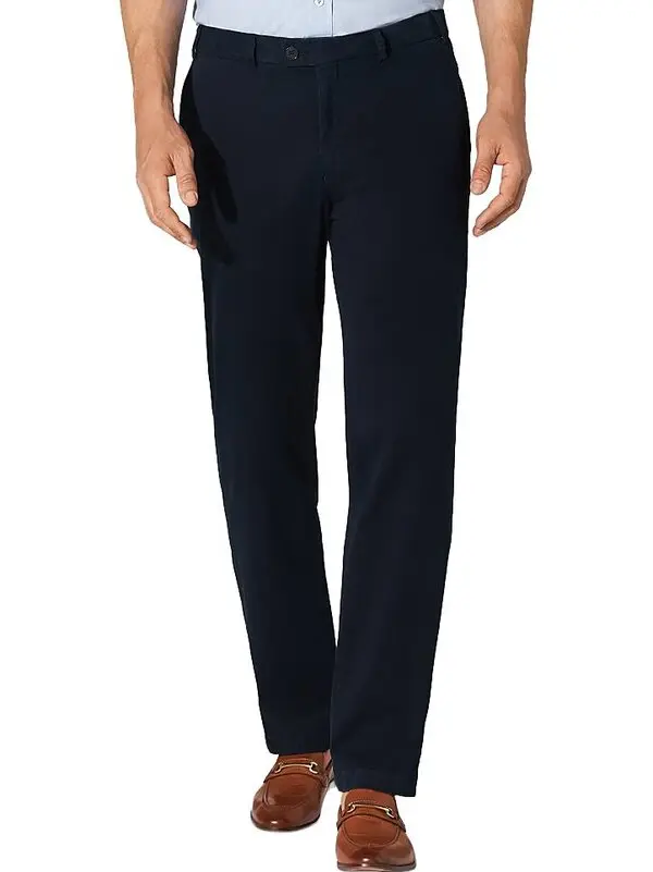 HILTL Parma Essential Cotton Stretch Chino Pants - Navy Blue