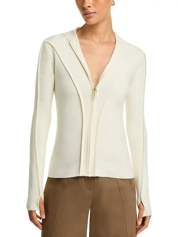 Victoria Beckham Hooded Sweater - Ivory