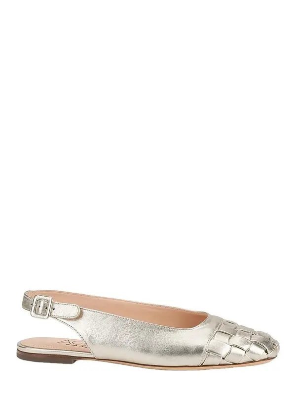 Agl Mara Woven Slingback Flats - Sandy
