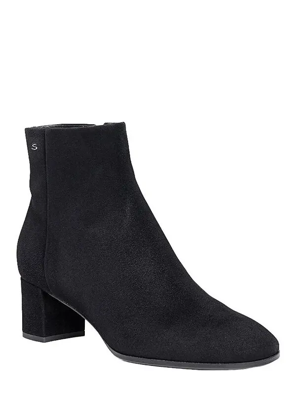 Santoni Suede Ankle Boot - Black