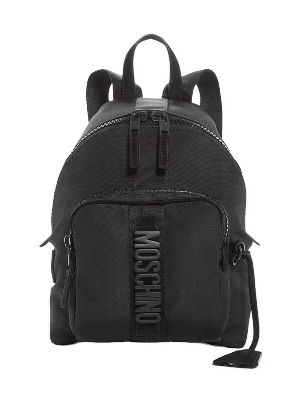 Moschino Logo Backpack - Black