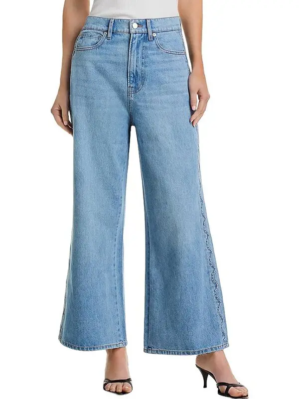 Veronica Beard Taylor High-rise Cropped Wide-leg Jeans - Nova
