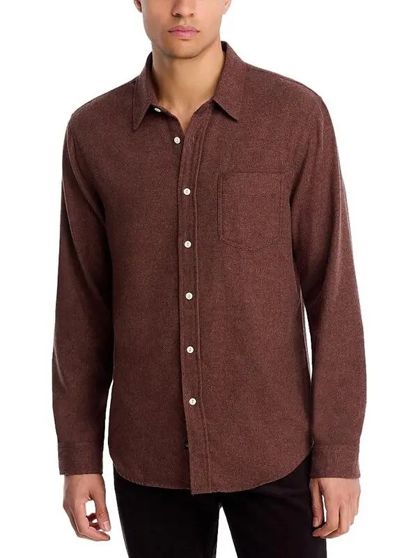 Rails Runson Regular Fit Shirt - Mahogany Heather