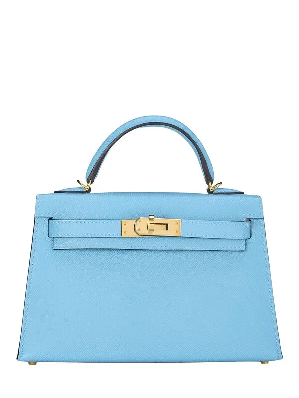 Hermès Madam Kelly Sellier 20 - Blue De Nord