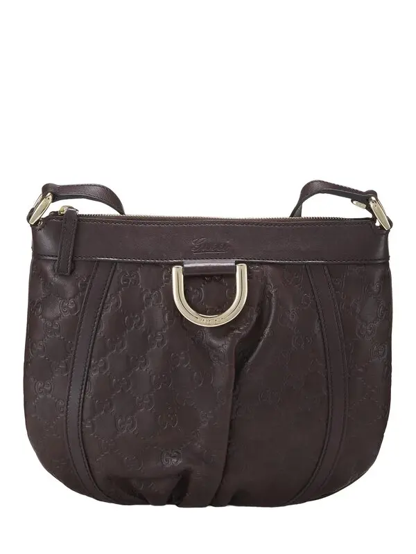 Gucci Guccissima D-ring Abbey Messenger - Brown