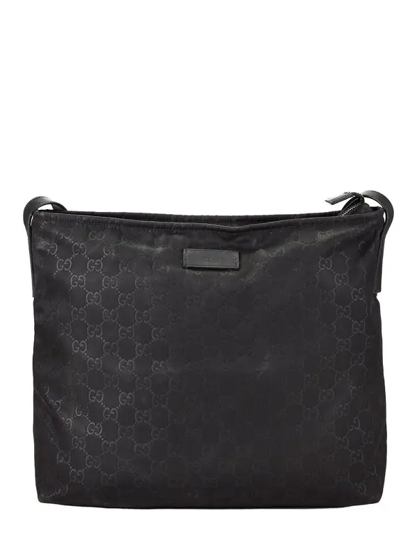 Gucci Gg Nylon Messenger Bag - Black