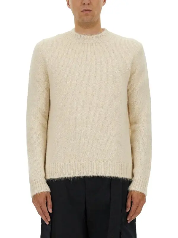 JIL SANDER Wool Blend Sweater - Beige