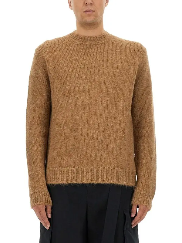 JIL SANDER Wool Blend Sweater - Beige