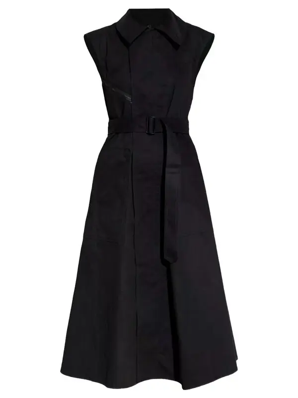 Y3 Belted Midi Dress - Black