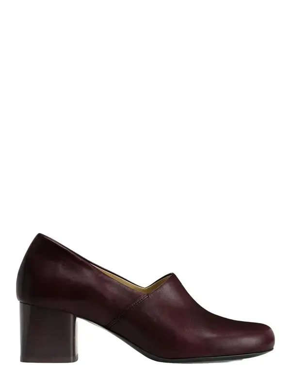 LEMAIRE 55mm Anatomic Block-heel Pumps - Brown